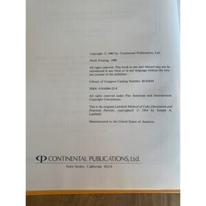 Continental Publications | Other | Lambeth Method Of Cake Decorationpractical Pastries Rare Vtg ...